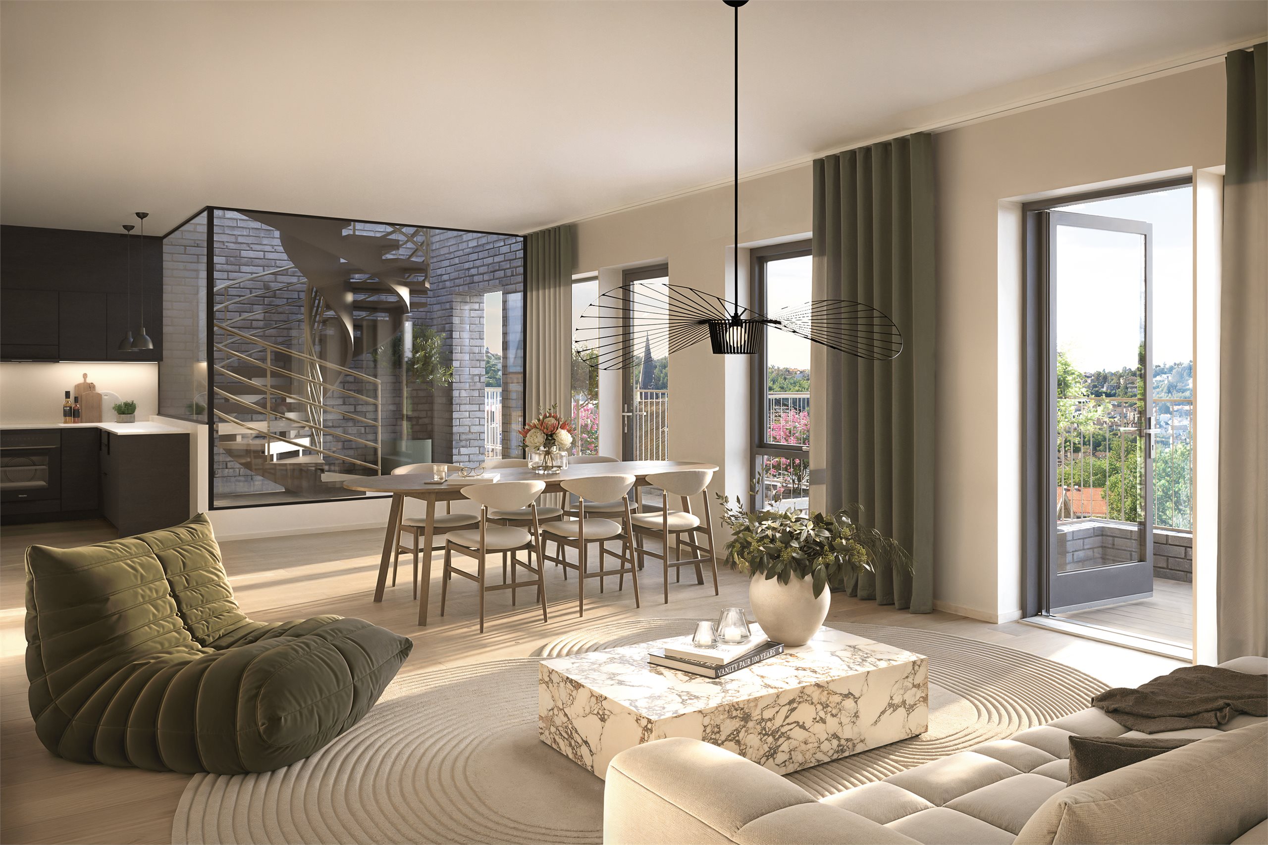 Ny og særdeles flott toppleilighet med særpreg og fantastisk utsikt |To ...